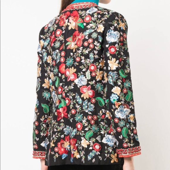 Alice + Olivia | Jackets & Coats | Aliceolivia Floral Embroidered ...